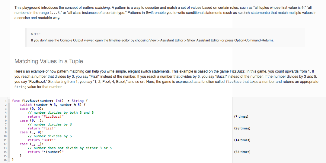 Create Documentation for your Swift Playground